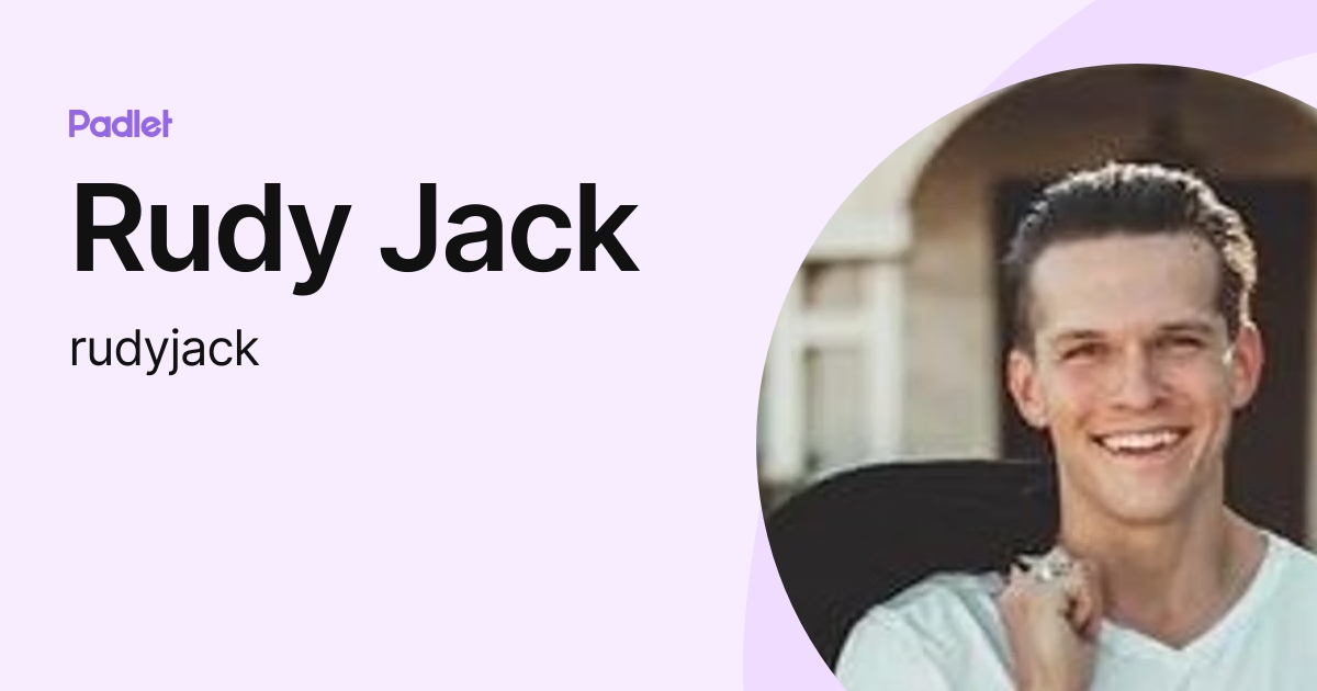 Rudy Jack (rudyjack) profile | Padlet