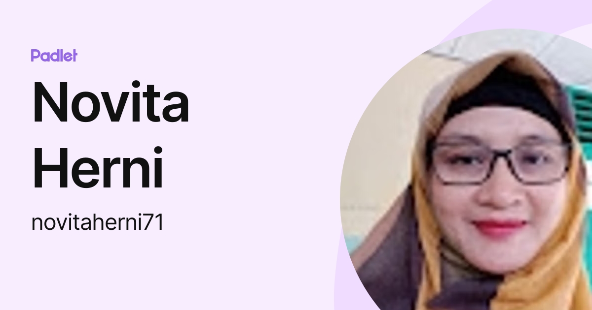 Novita Herni (novitaherni71) profile | Padlet