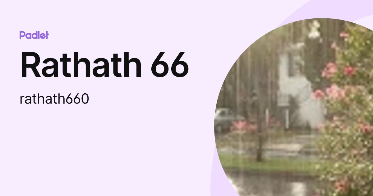 Rathath 66 (rathath660) profile | Padlet