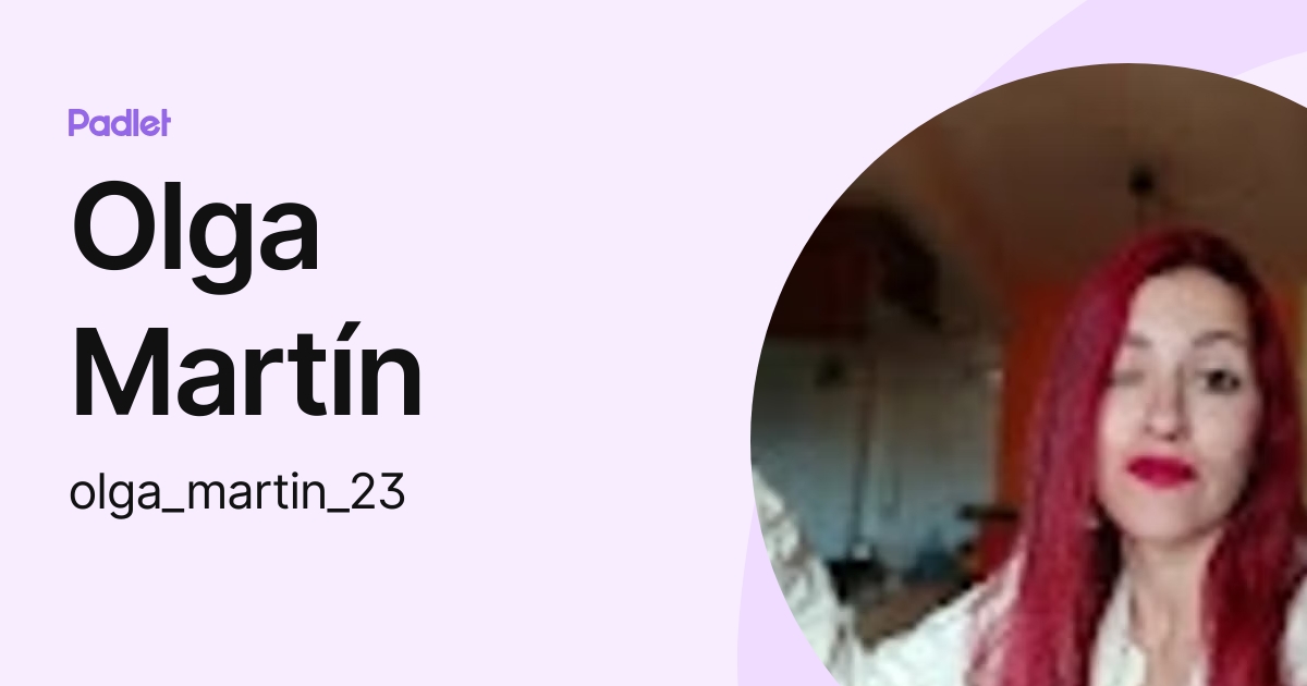 Olga Martín (olga_martin_23) profile | Padlet
