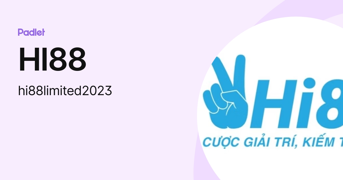 HI88 (hi88limited2023) profile | Padlet