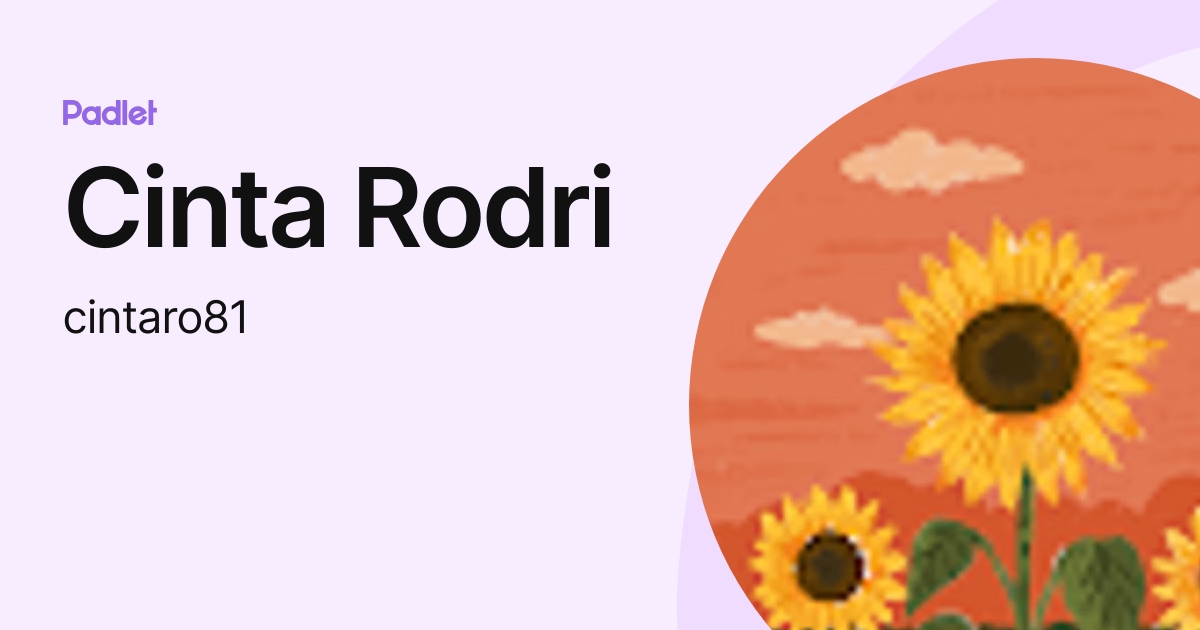 Cinta Rodri (cintaro81) profile | Padlet