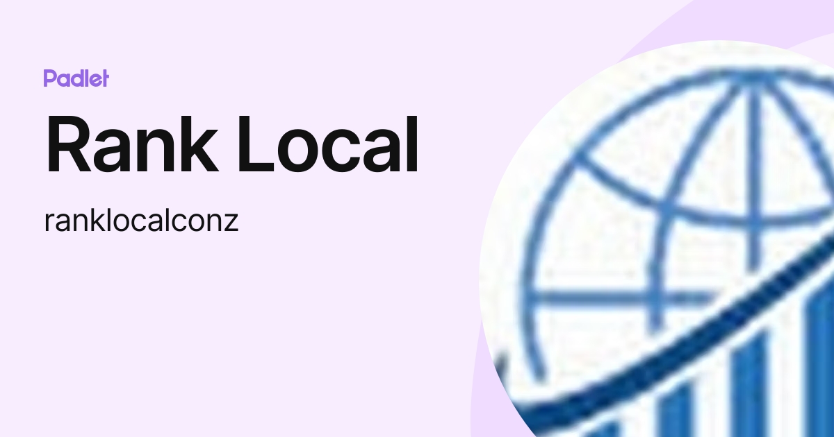 Rank Local (ranklocalconz) profile | Padlet