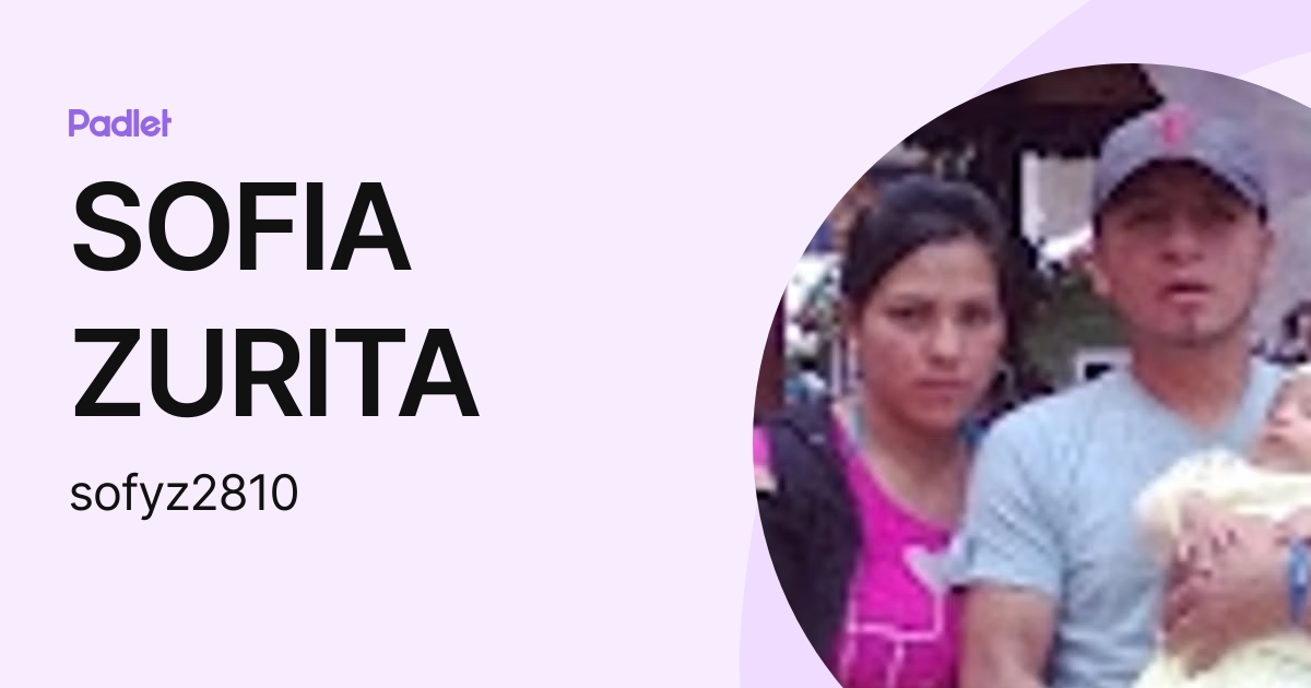 SOFIA ZURITA (sofyz2810) profile | Padlet