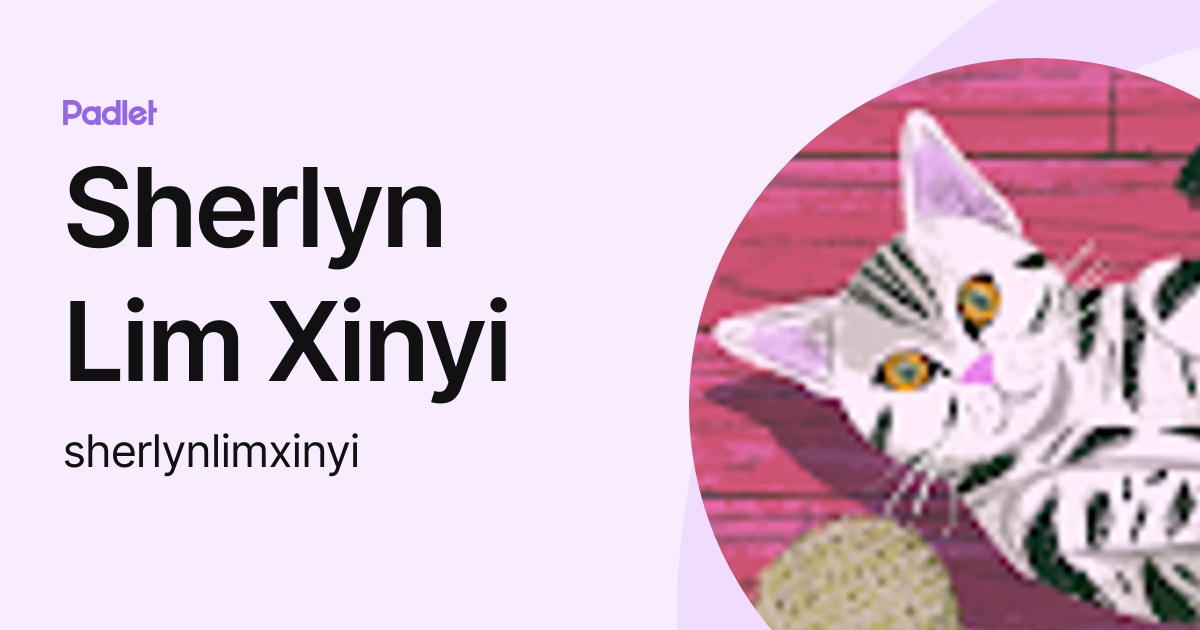 Sherlyn Lim Xinyi (sherlynlimxinyi) profile | Padlet