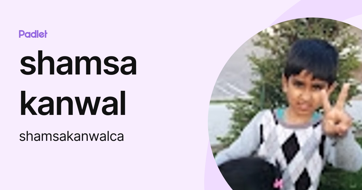 shamsa kanwal (shamsakanwalca) profile | Padlet