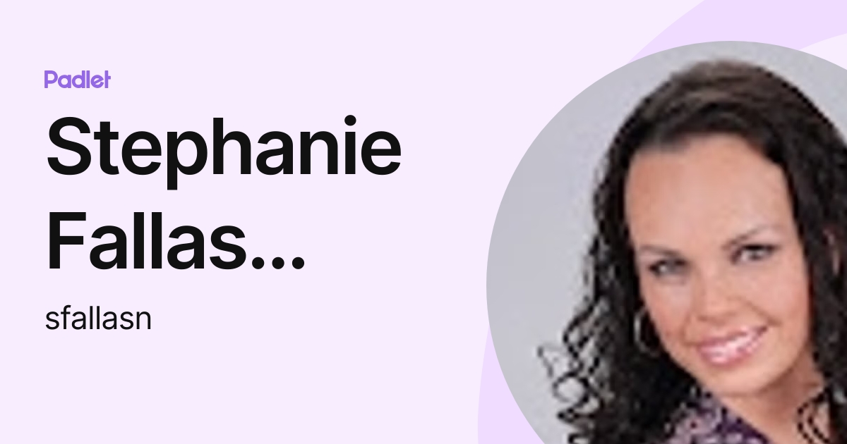 Stephanie Fallas Navarro (sfallasn) profile | Padlet