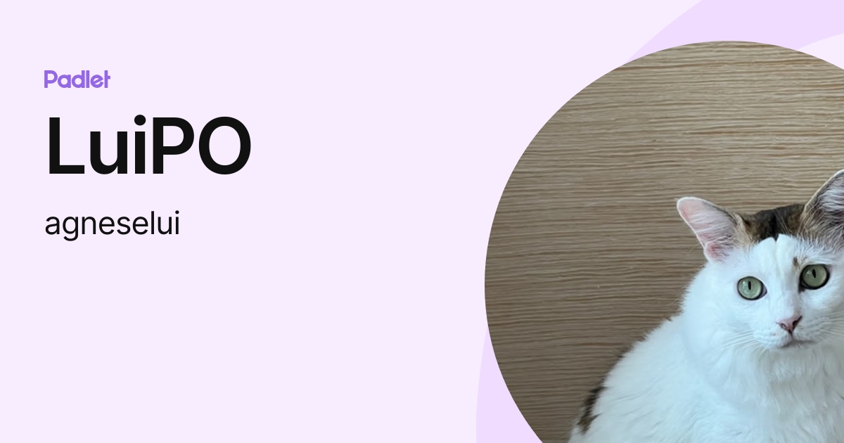 Agnes Lui (agneselui) profile | Padlet