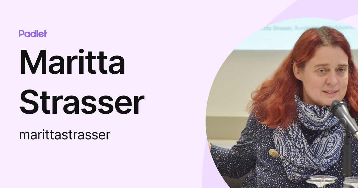 Maritta Strasser (marittastrasser) profile | Padlet