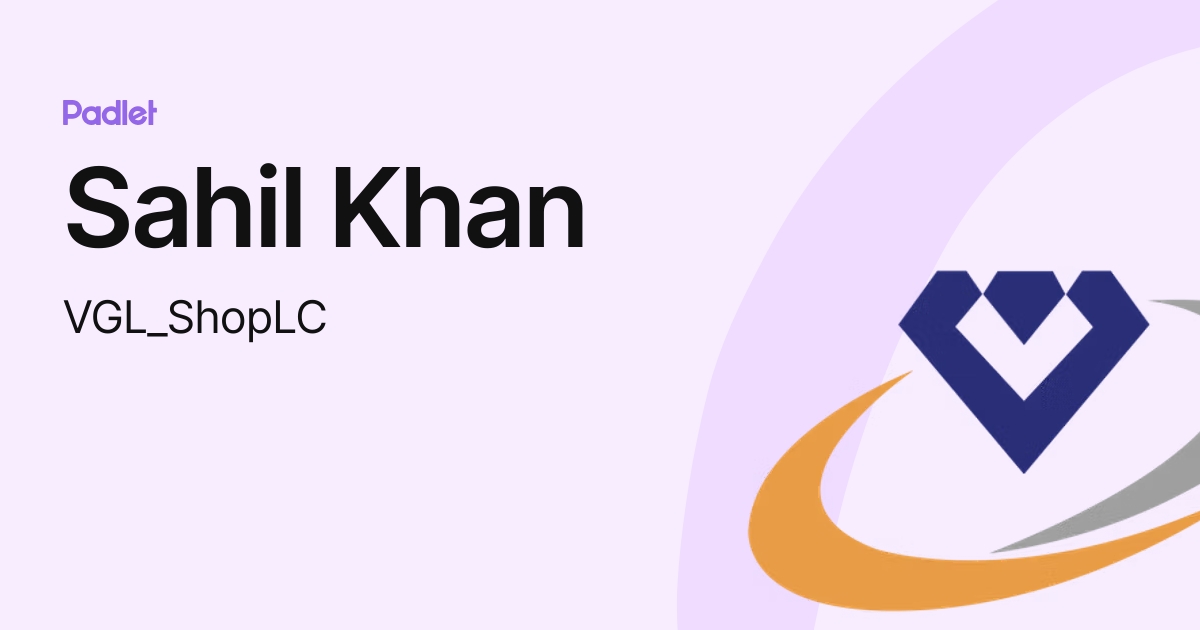 Arvind Raina (VGL_ShopLC) profile | Padlet