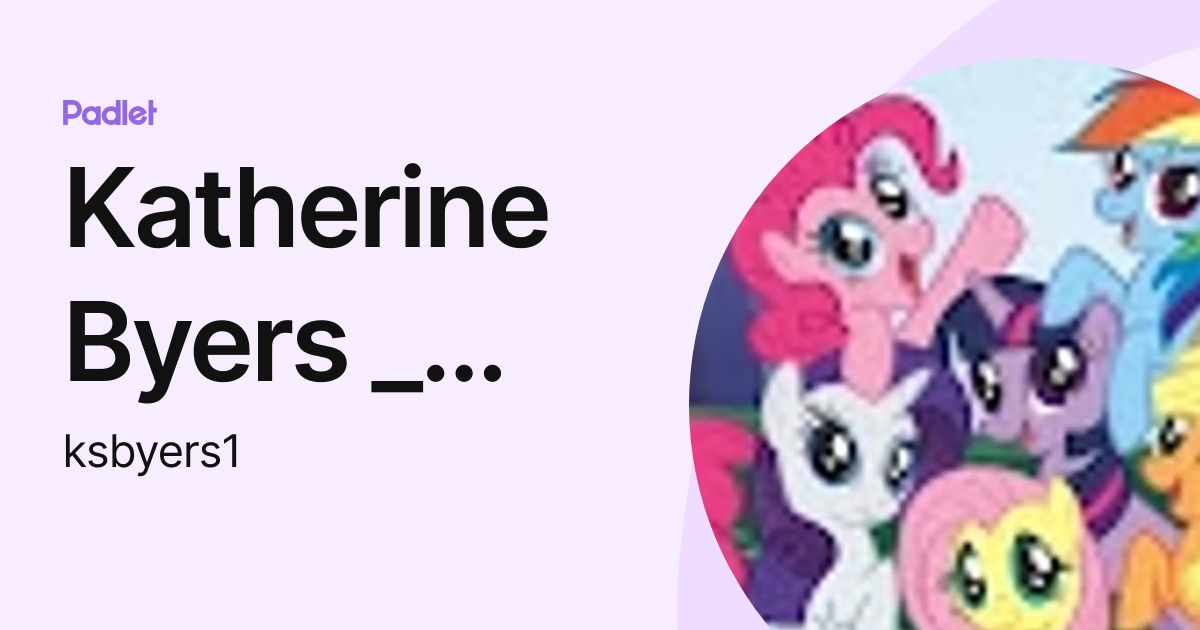 Katherine Byers _ Student - GreenHopeES (ksbyers1) profile | Padlet