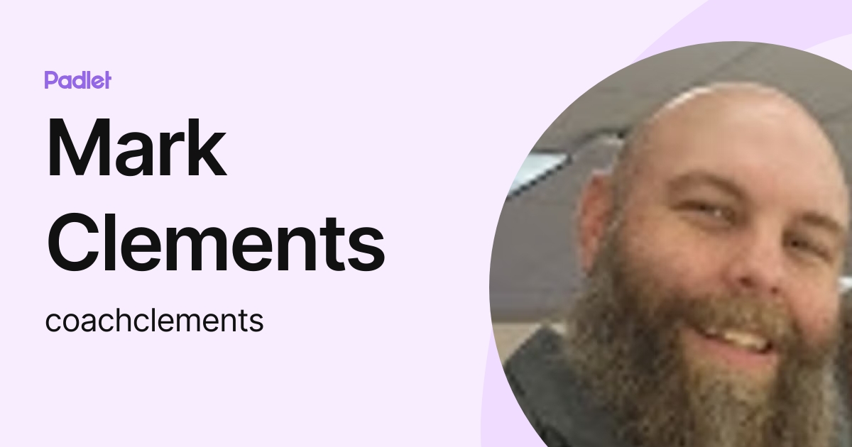 Mark Clements (coachclements) profile | Padlet