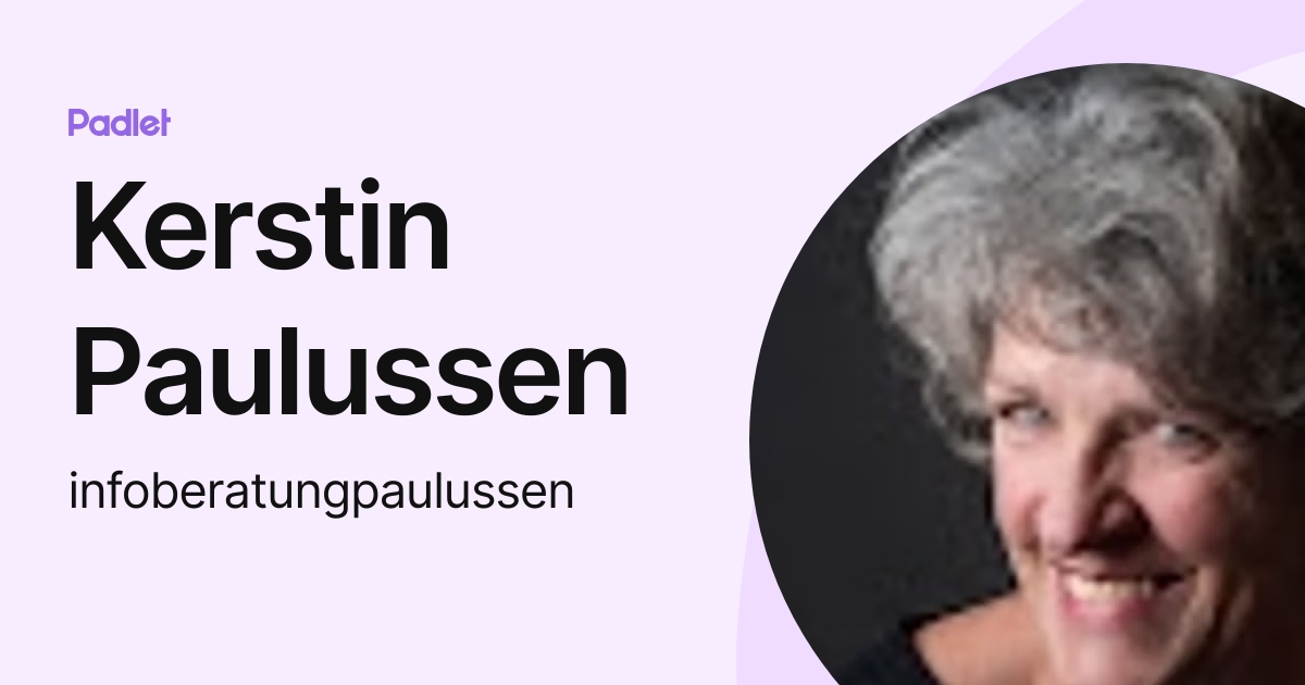 Kerstin Paulussen (infoberatungpaulussen) profile | Padlet