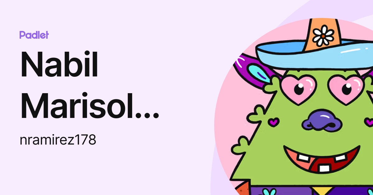 Nabil Marisol Ramírez Rangel (nramirez178) profile | Padlet