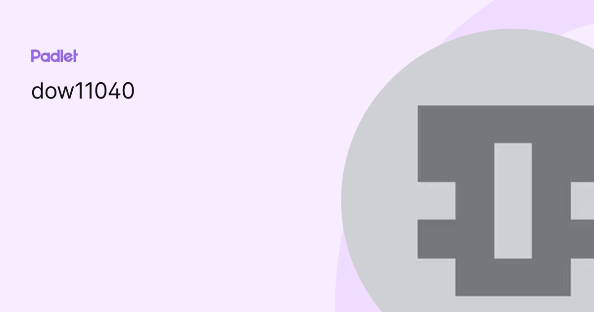 dow11040 profile | Padlet