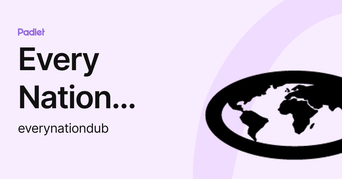 Every Nation Dublin (everynationdub) profile | Padlet