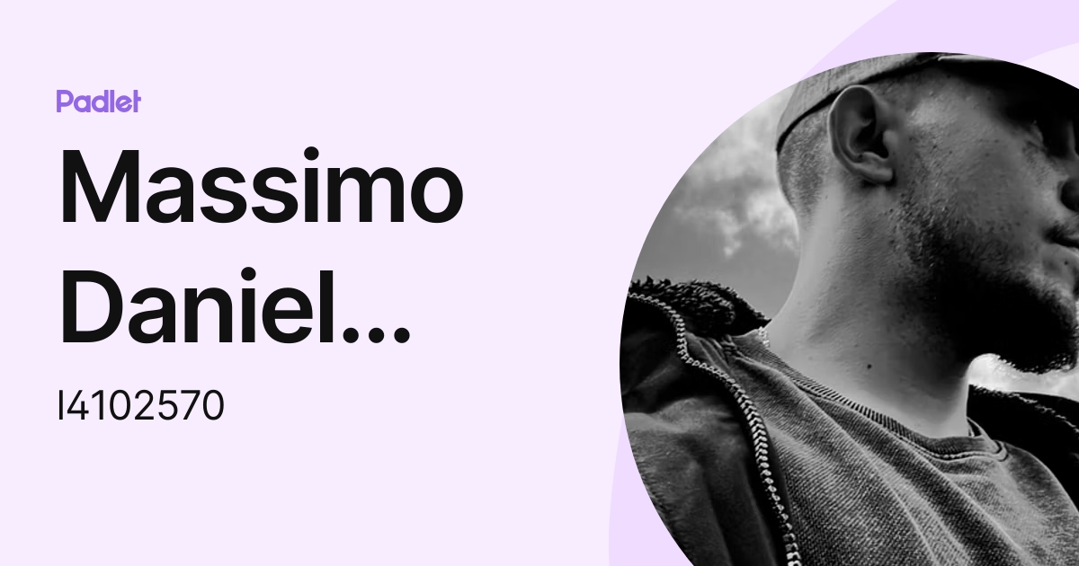 Massimo Daniel Procopio (l4102570) profile | Padlet