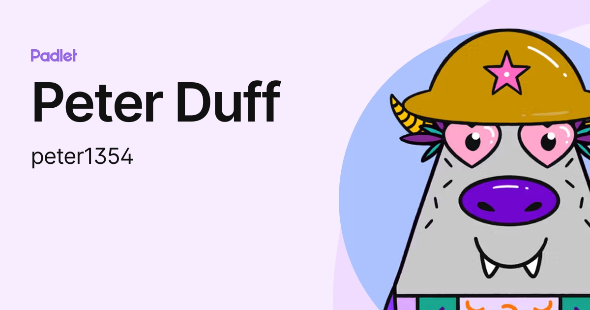Peter Duff (peter1354) profile | Padlet