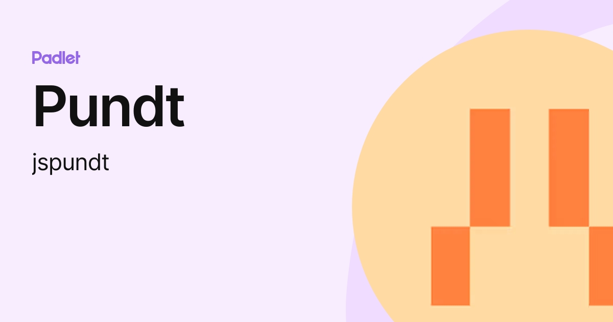Pundt (jspundt) profile | Padlet