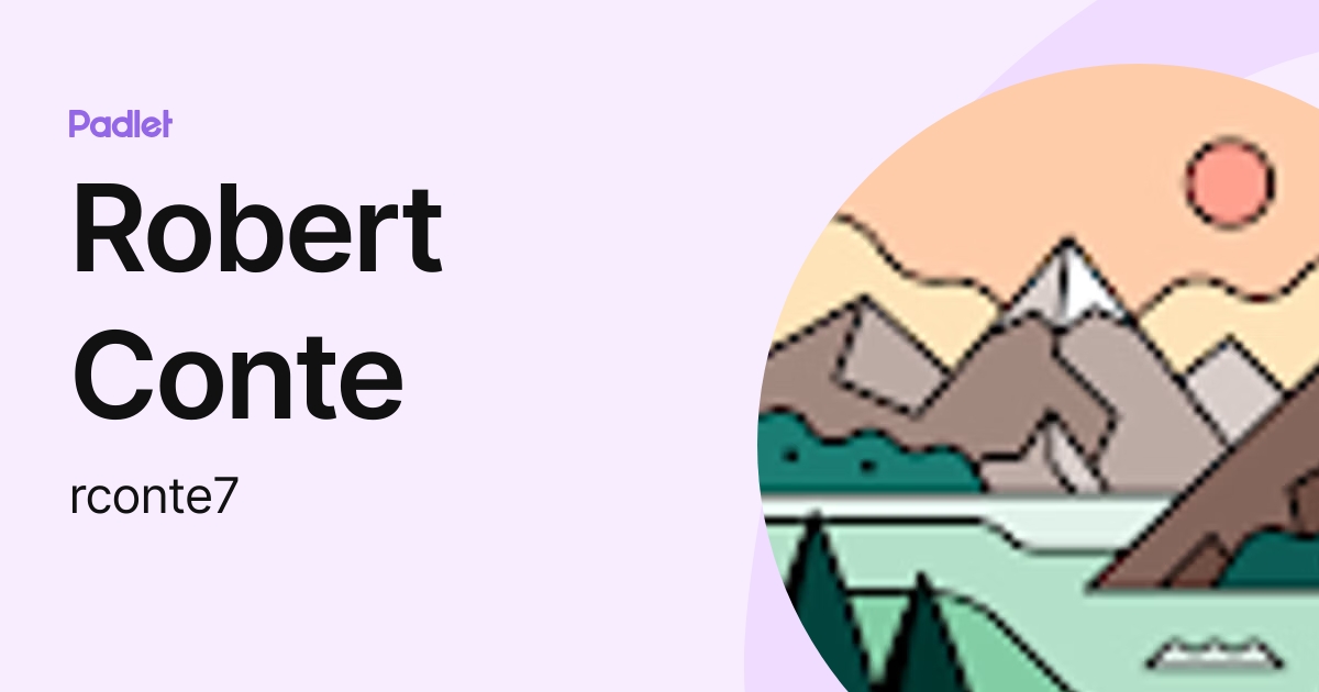 Robert Conte (rconte6) profile | Padlet