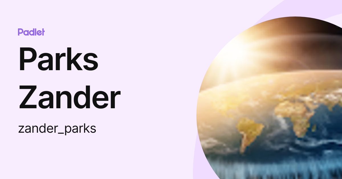 Parks Zander (zander_parks) profile | Padlet