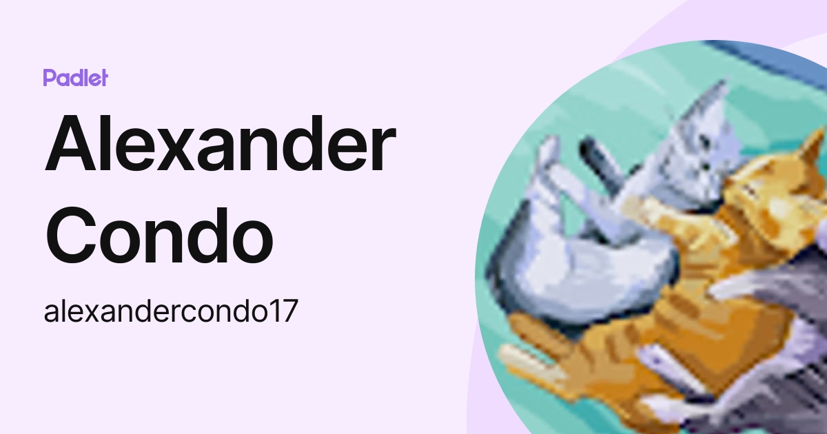 Alexander Condo (alexandercondo17) profile | Padlet