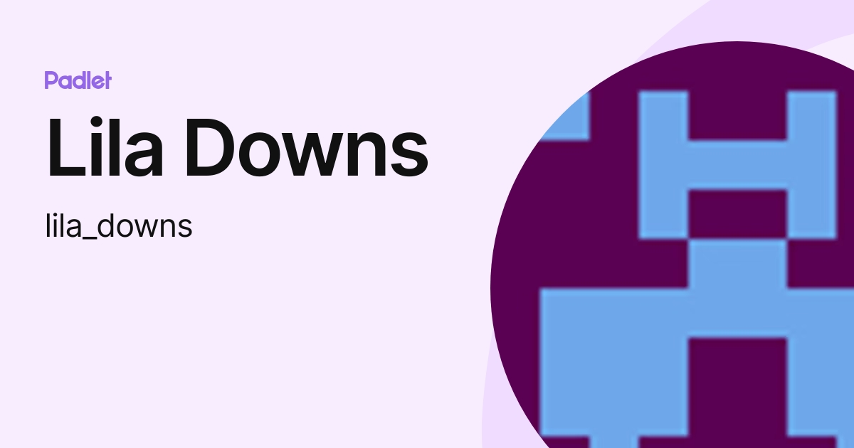 Lila Downs (lila_downs) profile | Padlet