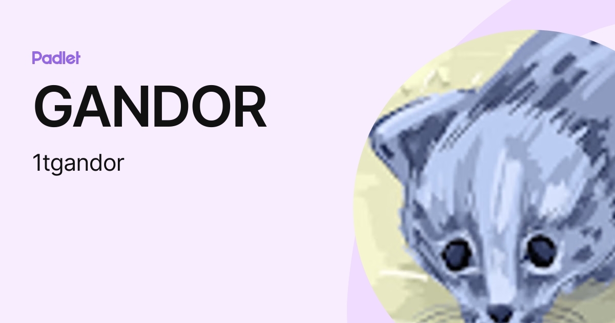 GANDOR (1tgandor) profile | Padlet