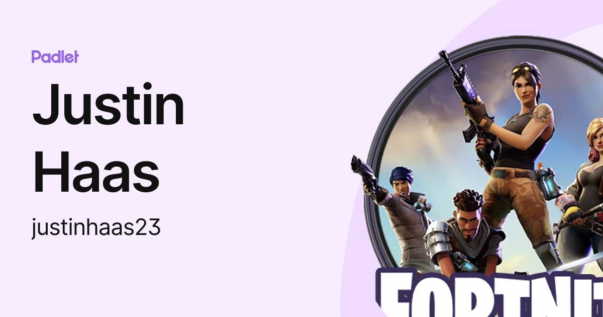 Justin Haas (justinhaas23) profile | Padlet