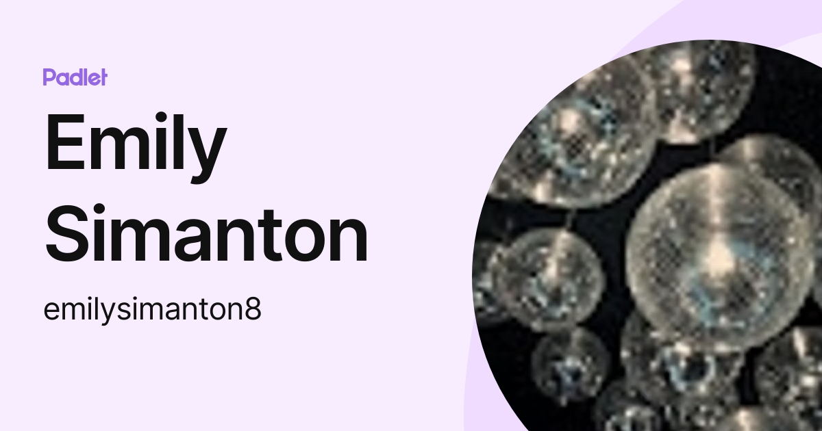 Emily Simanton (emilysimanton8) profile | Padlet