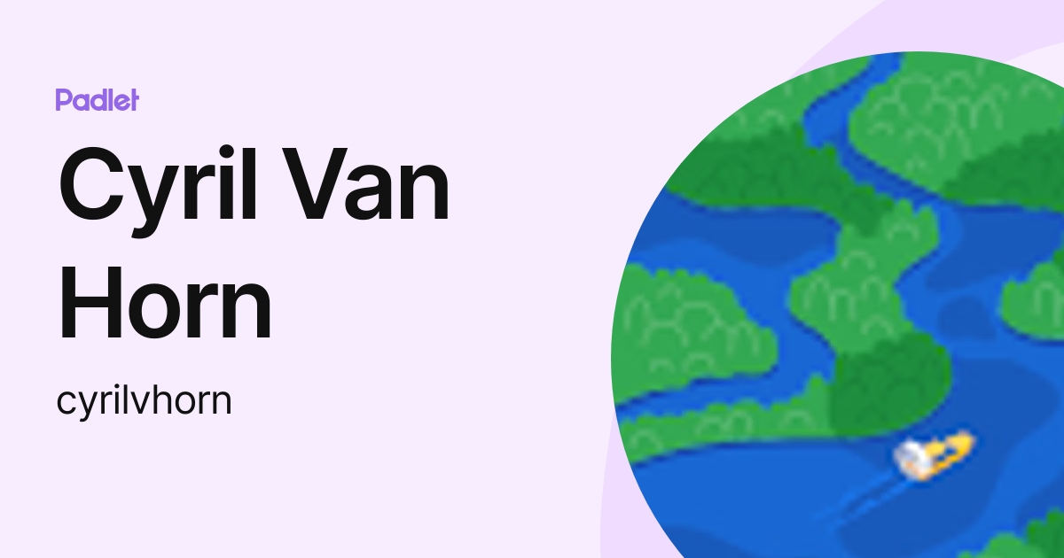 Cyril Van Horn (cyrilvhorn) profile | Padlet