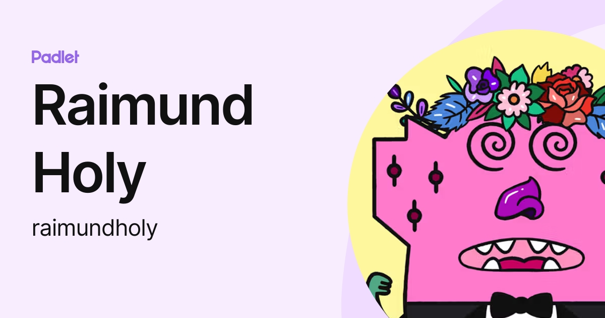 Raimund Holy (raimundholy) profile | Padlet