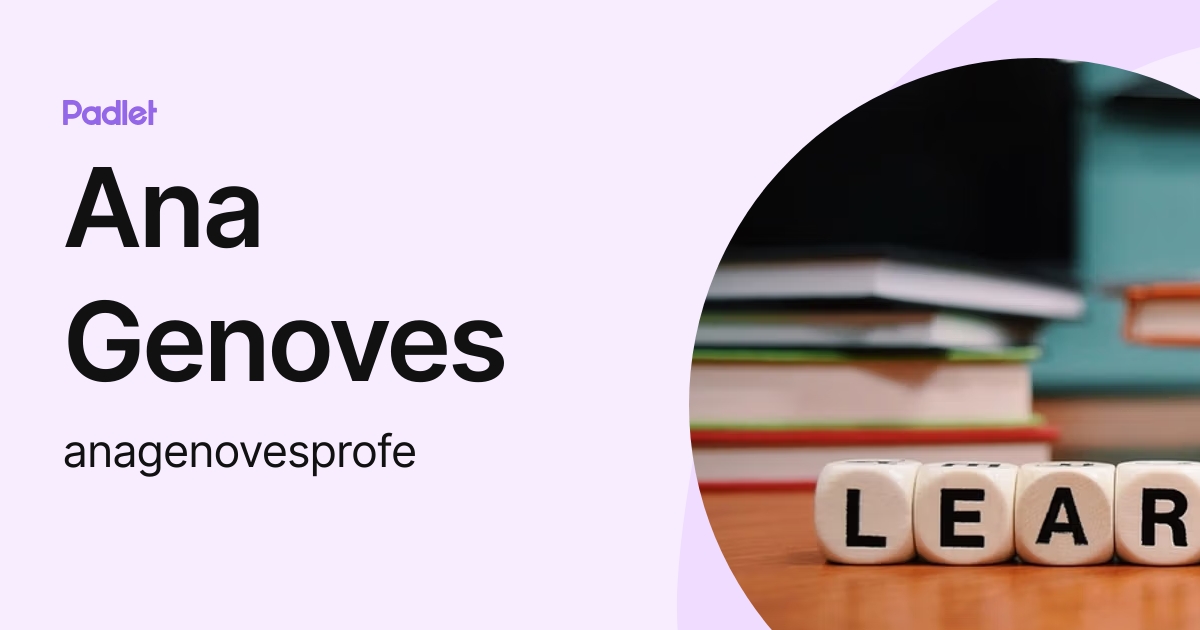 Ana Genoves (anagenoves99) profile | Padlet