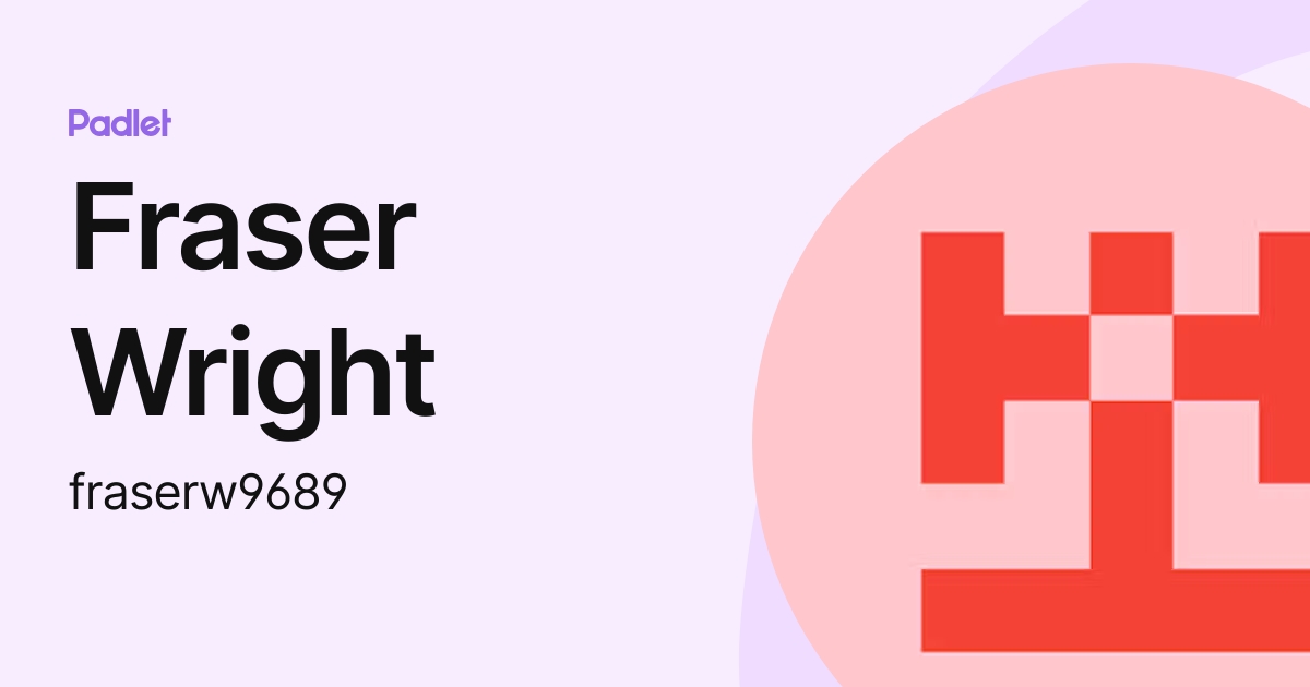 Fraser Wright (fraserw9689) profile | Padlet