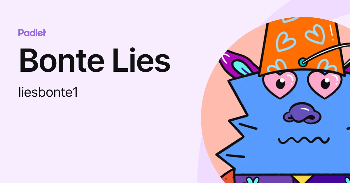 Bonte Lies (liesbonte1) profile | Padlet