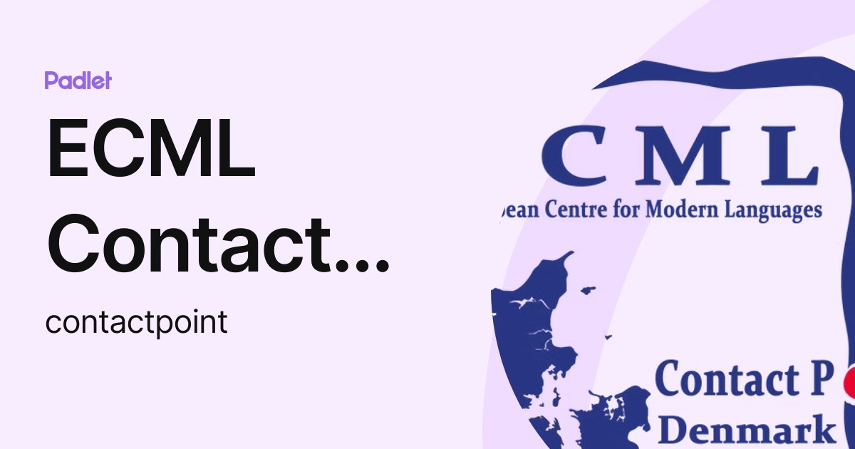 ECML Contact Point Denmark (contactpoint) profile | Padlet