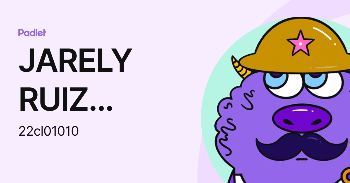 JARELY RUIZ CARDOSO (22cl01010) profile | Padlet