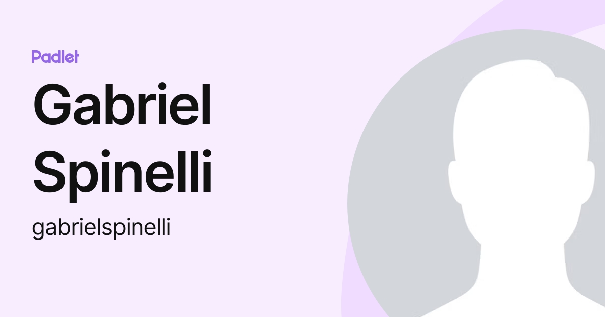 Gabriel Spinelli (gabrielspinelli) profile | Padlet