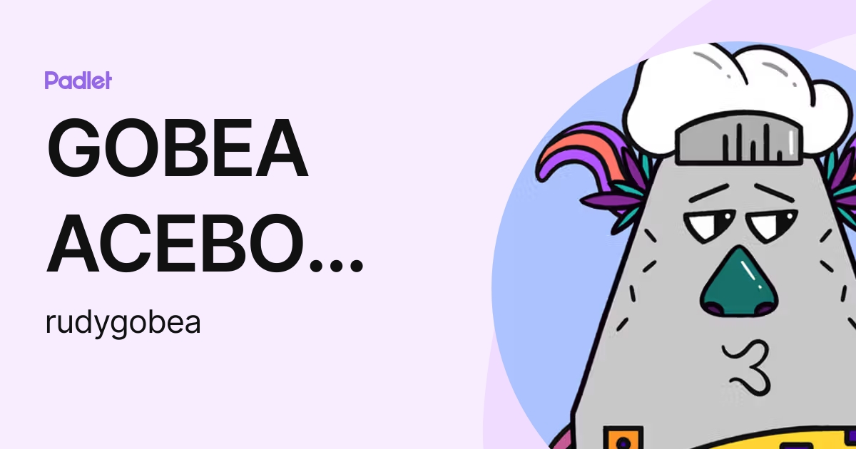 GOBEA ACEBO RUDY MAVEL (rudygobea) profile | Padlet