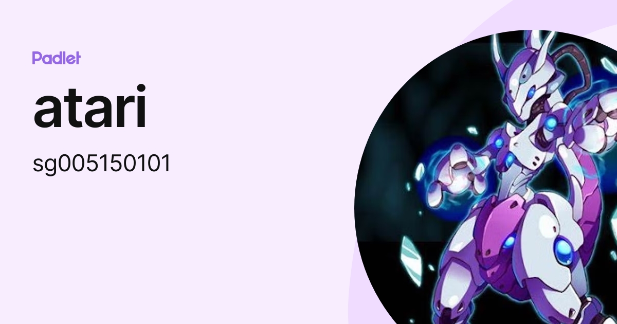 atari (sg005150101) profile | Padlet