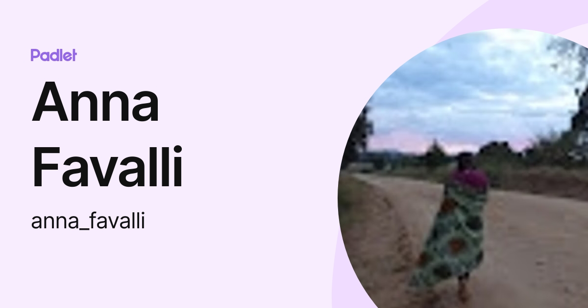 Profilo Anna Favalli (anna_favalli) | Padlet