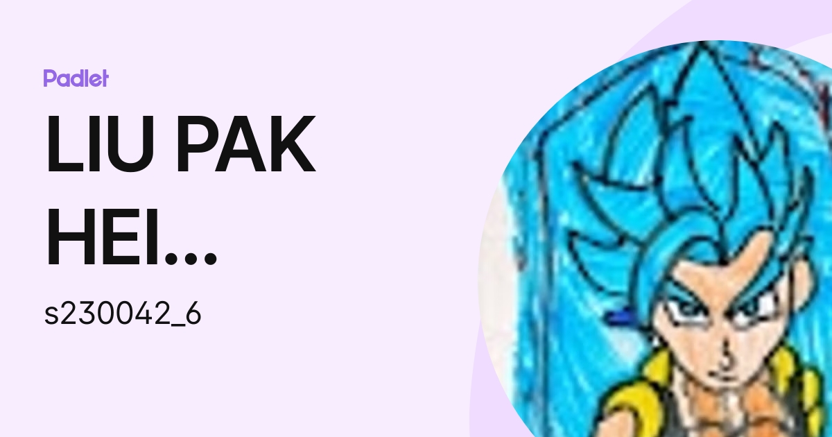 LIU PAK HEI NICOLAS廖柏禧 (s230042_6) profile | Padlet