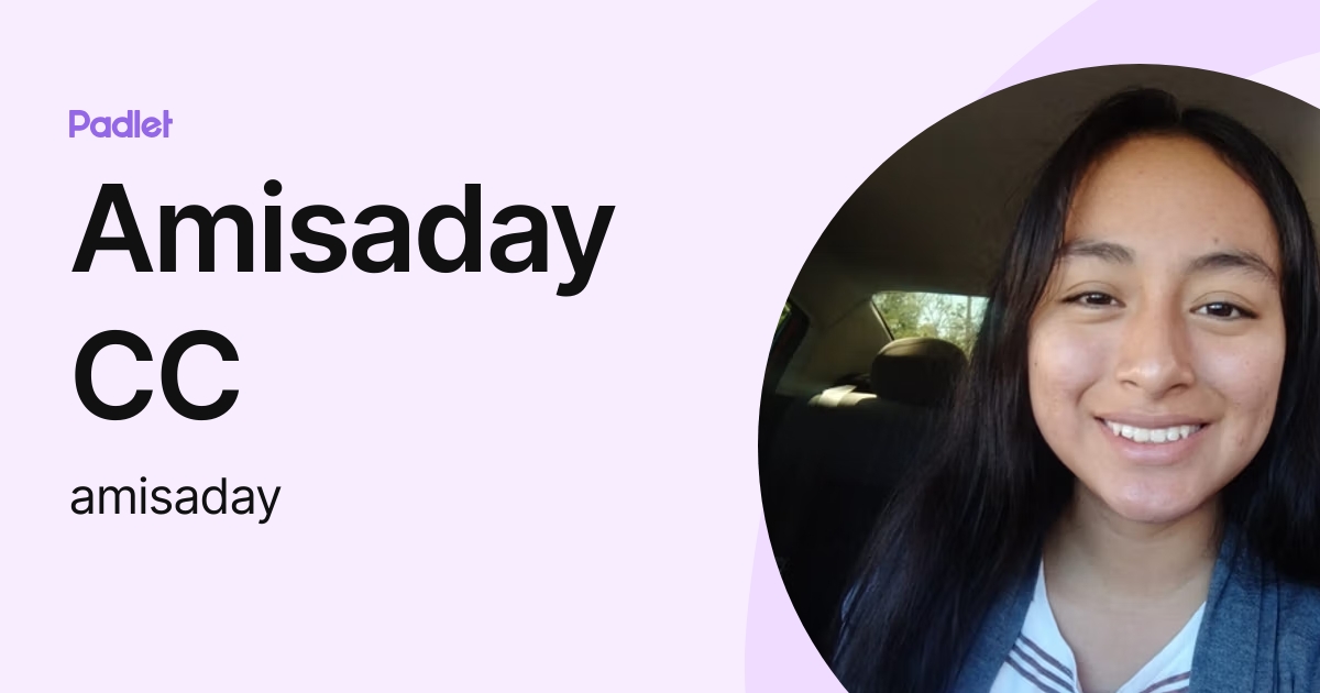 Amisaday CC (amisaday) profile | Padlet