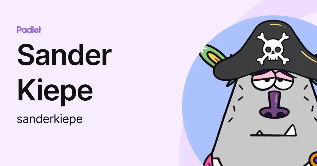 Sander Kiepe (sanderkiepe) profile | Padlet