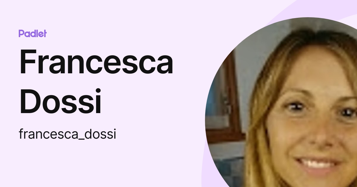 Francesca Dossi (francesca_dossi) profile | Padlet