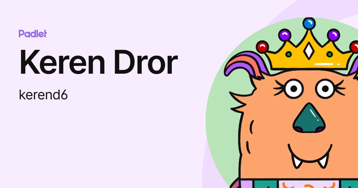 Keren Dror (kerend6) profile | Padlet