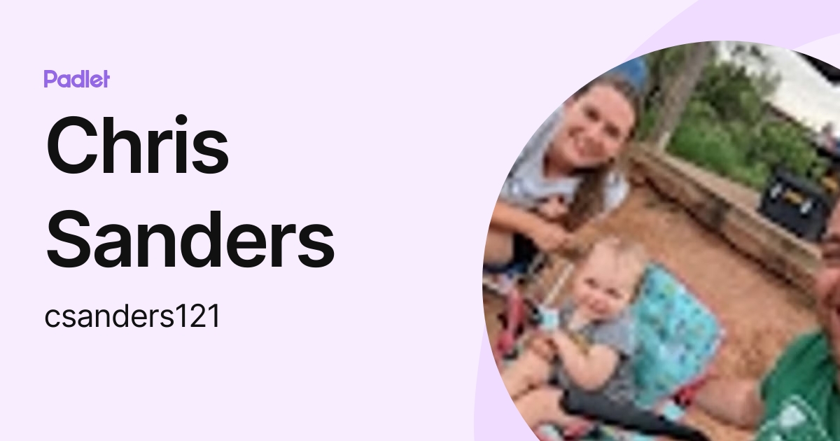 Chris Sanders (csanders121) profile | Padlet