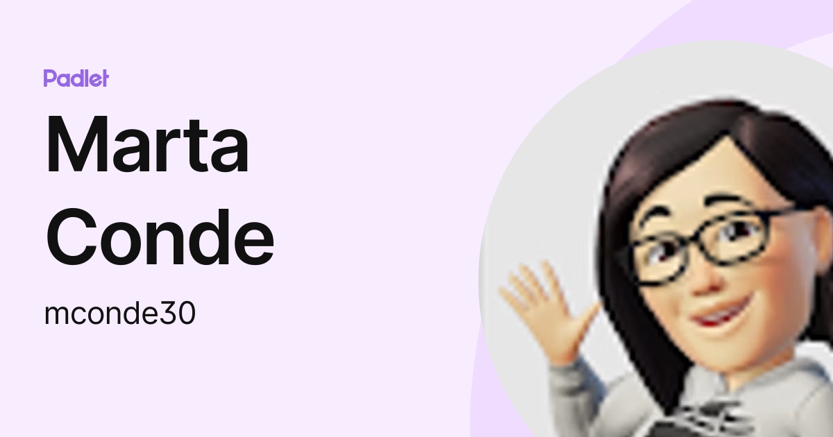 Marta Conde (mconde30) profile | Padlet