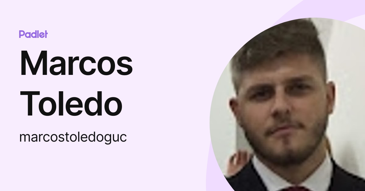 Marcos Toledo (marcostoledoguc) profile | Padlet