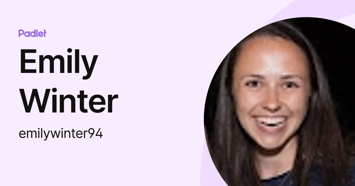 Emily Winter (emilywinter94) profile | Padlet